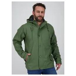 Regenjacke ANKERGLUT "Friesennerz GANDER MEN", Herren, Gr. 5XL (62), grün (dunkelgrün), Obermaterial: 100% Polyurethan; Futter: 100% Polyester, mit Druckknopf, Jacken, auch in Großen Größen erhältlich