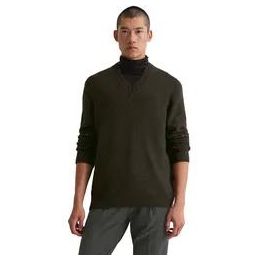 Marc O'Polo V-Ausschnitt-Pullover MARC O'POLO "aus weichem Woll-Mix", Herren, Gr. XL, burnt henna, Obermaterial: 31% Wolle (Schafwolle), 29% Schurwolle, 20% Viskose, 20% Polyamid, unifarben, V-Ausschnitt, Pullover