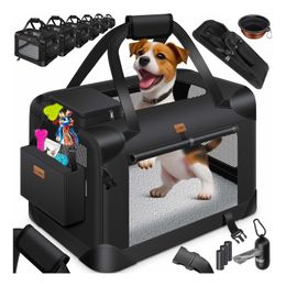 LOVPET&reg; Hundebox Hundetransportbox faltbar Inkl.Hundenapf Transporttasche Hundetasche Transportbox f&uuml;r Haustiere, Hunde und Katzen Haustiertransportbox