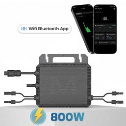 MARSTEK Mikro-Wechselrichter 800 W MST-MI0800 f&uuml;r Balkonkraftwerk, IP67 wetterfest, Plug-&-Play Installation, 2 MPPT, Bluetooth & WIFI, Micro Inverter
