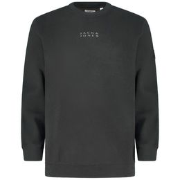Jack & Jones Gro&szlig;e Gr&ouml;&szlig;en Jack&Jones Sweatshirt aus Baumwolle Farbe schwarz Gr&ouml;&szlig;e: 7XL