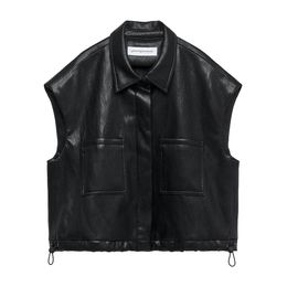 Adolfo Dominguez Vest female Black size S
