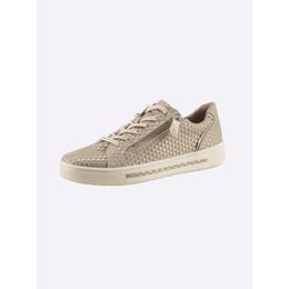 Jana Damen Sneaker, beige, Größe 42