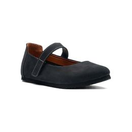 Comfortfusse Leder-Spangenballerinas in Schwarz - 61% | Größe 39 | Damen-ballerinas