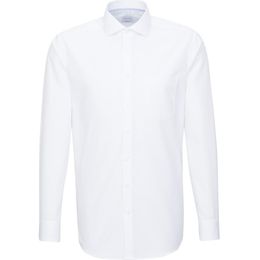 Seidensticker Hemd - Regular fit - in Weiß - 58% | Größe 47 | Herren-plussize