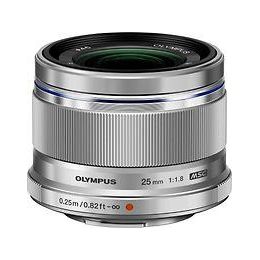 Olympus 25 mm F1.8 46 mm Filtergewinde (Micro Four Thirds Anschluss) silber