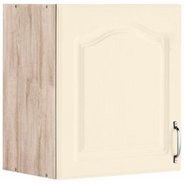 Wiho-K&uuml;chen WIHO K&Uuml;CHEN H&auml;ngeschrank &raquo;Linz&laquo; 50 cm breit Front: Magnolia, Korpus: Sonoma Eiche