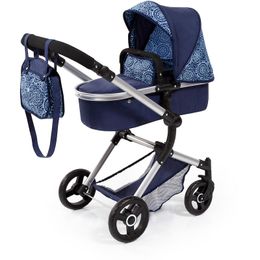BAYER Kombi-Puppenwagen »Vario, Blau« inkl. Wickeltasche Blau