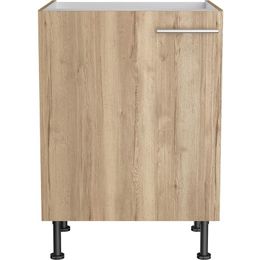 Optifit Sp&uuml;lenschrank &raquo;Klara&laquo; Breite 60 cm braun Spanplatte