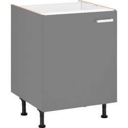Optifit Sp&uuml;lenschrank &raquo;Parma&laquo; Breite 60 cm grau Holzwerkstoff