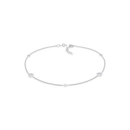 Elli Damen Fu&szlig;kette &raquo;Coin Kreis Disc Trend Minimal 925 Sterling Silber&laquo;