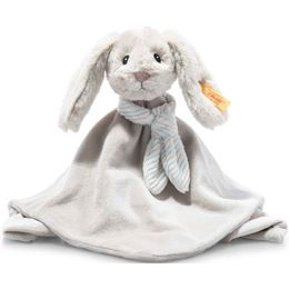 Steiff Schmusetuch &raquo;Soft Cuddly Friends Hoppie Hase&laquo; mit Fingerpuppenfunktion grau Schmusetuch