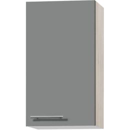 Optifit H&auml;ngeschrank &raquo;Bern&laquo; Breite 40 cm, 70 cm hoch, mit 1 T&uuml;r, mit Metallgriff grau