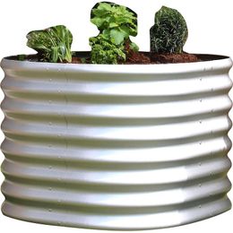 Vitavia Hochbeet &raquo;Terra Rund 630&laquo; BxTxH: 82x82x63 cm silber B/H/T: 82,1cm x 63cm x 82,1cm