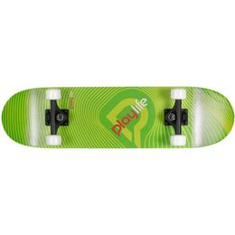 Playlife Skateboard &raquo;Illusion Green&laquo; bunt Skateboard
