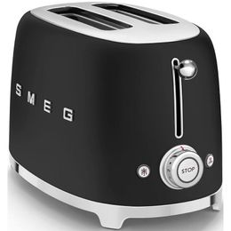 Smeg Toaster »TSF01BLMEU« 2 kurze Schlitze 950 W schwarz