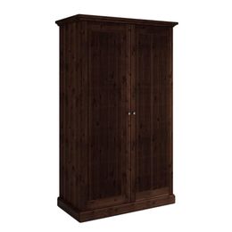 Pharao24.de Kleiderschrank Massivholz Schlafzimmerschrank im Landhausstil mit Drehtüren
