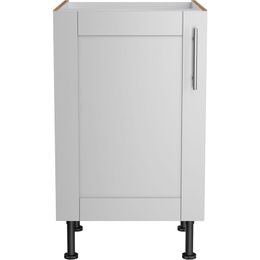 Optifit Sp&uuml;lenschrank &raquo;Ahus&laquo; Breite 50 cm grau wildeiche Nachbildung, B/H/T: 50cm x 87cm x 58,4cm, T&uuml;ren: 1 Stk.
