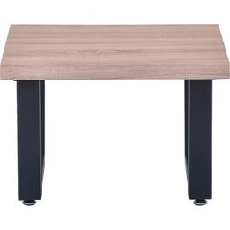 Inosign Couchtisch &raquo;Conri&laquo; Natur/Schwarz + Schwarz + Natur/Sonoma Eiche Moderner Couchtisch in gradlinigem Design