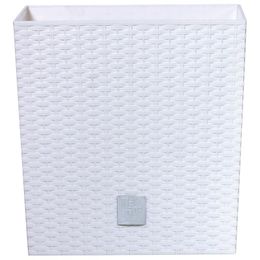 Prosperplast Blumentopf &raquo;Rato low&laquo; BxTxH: 40x40x40,8 cm wei&szlig; Kunststoff
