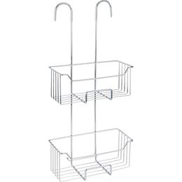 Wenko Duschablage &raquo;Milo&laquo; 2 Etagen silber Edelstahl, Kunststoff