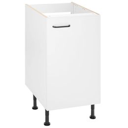 Optifit Spülenschrank »Elga« mit Soft-Close-Funktion, höhenverstellbaren Füßen, Breite 45 cm weiß/weiß weiß