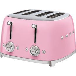 Smeg Toaster »TSF03PKEU« 4 kurze Schlitze 3000 W pink