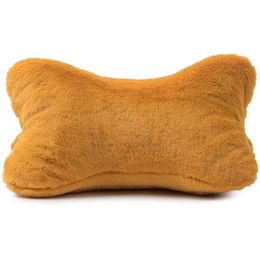 Gözze Nackenkissen GÖZZE "Uni Flausch Lesekissen LaPit", senf, B:40cm H:19cm L:25cm, Polyester, Funktionskissen