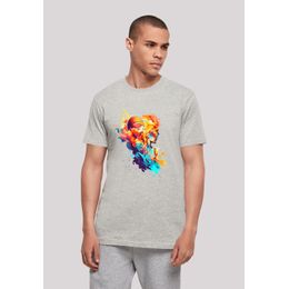 T-Shirt F4NT4STIC "Basketball Sport Player UNISEX", Herren, Gr. 4XL, grau (erdgrau), Obermaterial: 100% Baumwolle, regular fit, Rundhals, ohne Bündchen, Shirts, Print