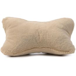 Gözze Nackenkissen GÖZZE "Uni Flausch Lesekissen LaPit", beige, B:40cm H:19cm L:25cm, Polyester, Funktionskissen