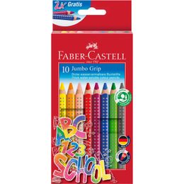 Faber-Castell Kinder Buntstift "Buntstift Jumbo Grip Promotionetui 10er"bunt, Holz, Stifte