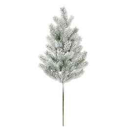 Kunstzweig I.GE.A. "Tannenzweig", grün, weiß, B:28cm H:75cm L:8cm, Kunststoff, Kunstpflanzen, Dekozweig Kunstzweig Adventskranz Kranz Gesteck Weihnachtsdeko