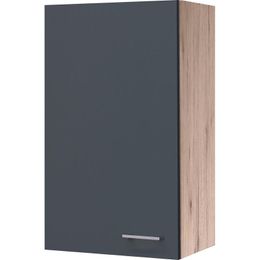 Flex-Well H&auml;ngeschrank &raquo;Morena&laquo; (B x H x T) 50 x 89 x 32 cm, f&uuml;r viel Stauraum grau Holzwerkstoff