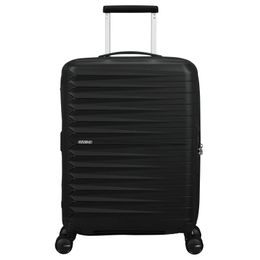 Hartschalen-Trolley American Tourister "FASTFORWARD, verschiedene Größen und Farben", Gr. B/H/T: 40cm x 55cm x 20cm 36 l, schwarz (flash schwarz), Polypropylen, unifarben, Koffer, Hartschalen-Koffer personalisierbar TSA-Schloss Volumenerweiterung