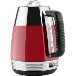 2THETA eta Wasserkocher &raquo;STORIO ETA918690030&laquo; 1,7 l 2150 W Edelstahl, Thermosicherung rot Wasserkocher