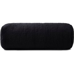 Gözze Nackenrolle GÖZZE "Uni Flausch Kissenrolle LaPit", schwarz, B:60cm H:19cm L:20cm, Polyester, Funktionskissen