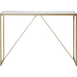 Jahnke Konsolentisch »GLAM CONSOLE« Breite ca. 111 cm, Beistelltisch Gold/Marmor Weiß + Goldoptik + Marmoroptik