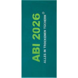 Strandtuch Egeria "ABI 2026", petrol, B:75cm L:180cm, Frottier, Obermaterial: 100% Baumwolle, Handtücher, 75x180 cm, "ABI 2025-Alles in trockenen Tüchern"