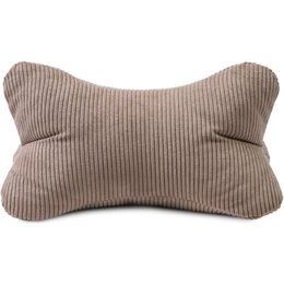 Gözze Nackenkissen GÖZZE "Cord Lesekissen Capri", taupe, B:40cm H:19cm L:25cm, Polyester, Funktionskissen