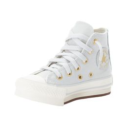 Sneaker Converse "CHUCK TAYLOR ALL STAR EVA LIFT TONAL CANVAS", Gr. 35, grau (barely grau, egret, gold), Textil, Schuhe