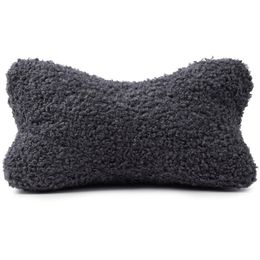 Gözze Nackenkissen GÖZZE "Curly Lesekissen Rolf", grafit, B:40cm H:19cm L:25cm, Polyester, Funktionskissen