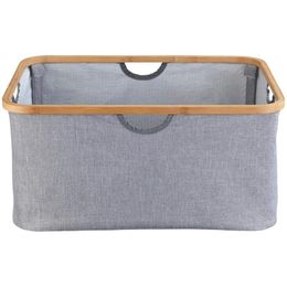 Wenko W&auml;schekorb &raquo;Bahari&laquo; BxTxH: 54x36x26 cm, 50 Liter braun Bambus, Polyester