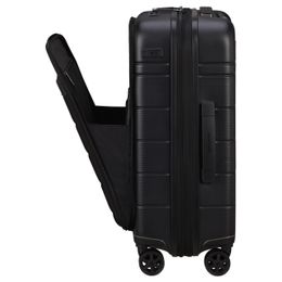 Hartschalen-Trolley Samsonite "NEOPOD 55/23 EXP", Gr. B/H/T: 40cm x 55cm x 23cm 41 l, schwarz, Polypropylen, Strukturmuster, Koffer, Handgepäck Reisegepäck mit TSA-Schloss