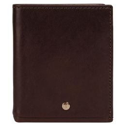 Geldbörse Bugatti "NEAPLES", braun, Leder, leicht glänzend, unifarben, Kleinlederwaren, echt Leder