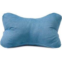 Gözze Nackenkissen GÖZZE "Cord Lesekissen Capri", petrol, B:40cm H:19cm L:25cm, Polyester, Funktionskissen