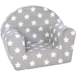 KNORRTOYS Sessel »Grey White Stars« für Kinder; Made in Europe grau/weiß