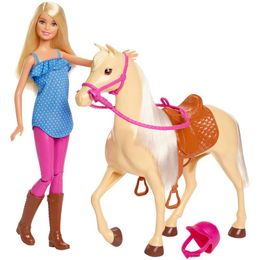 Barbie Anziehpuppe &raquo;Pferd mit Puppe&laquo; Spielset bunt Anziehpuppe