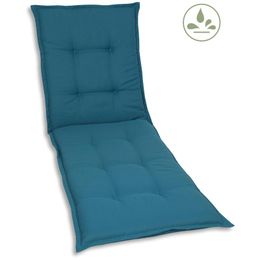 GO-DE Liegenauflage Rollliegenauflage, wasserabweisend blau Bezug: 100% Polyester