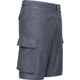 Shorts Ragwear "Merly Linen", Herren, Gr. 32, Normalgrößen, blau (indigo), Material: 65% Baumwolle, 35% Leinen, bequem knielang, Hosen, Kurze Leinenhose in Cargo-Optik