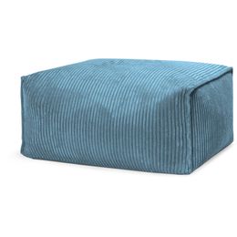 Sitzsack MAGMA HEIMTEX "Roll SHARA", blau (petrol), B:55cm H:35cm, Bezug: 100% Polyester, Sitzsäcke